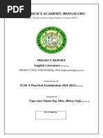 EVS Project Cover Page Design | PDF