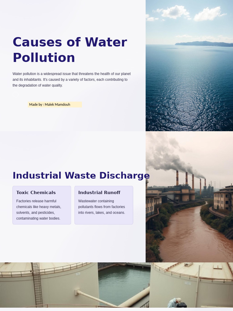 Causes of Water Pollution | PDF | Water Pollution | Sewage