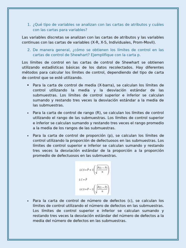 CARTA P 1-5 | PDF | Desviación Estándar