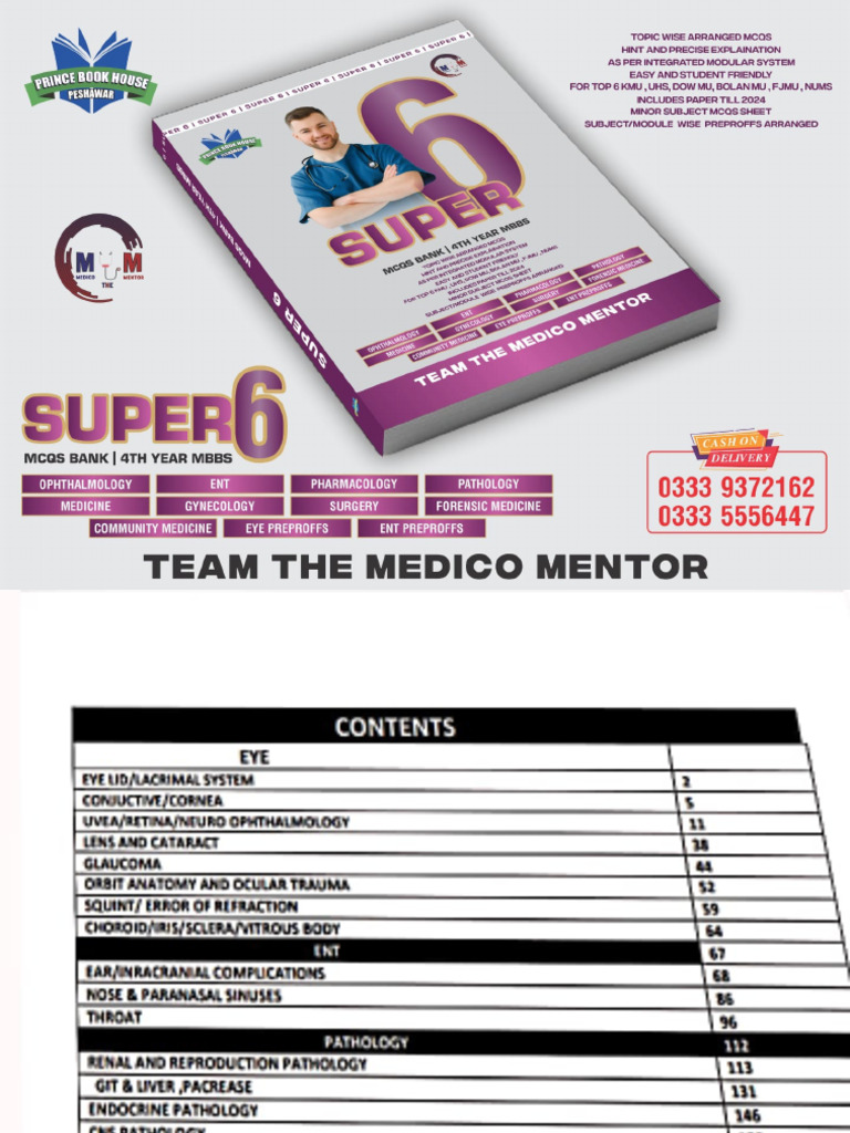 TMM Super 6 For 4th Year Mbbs Ad | PDF