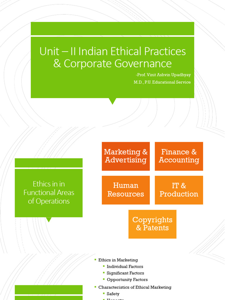 Business Ethics Module-2 | PDF | Governance | Marketing