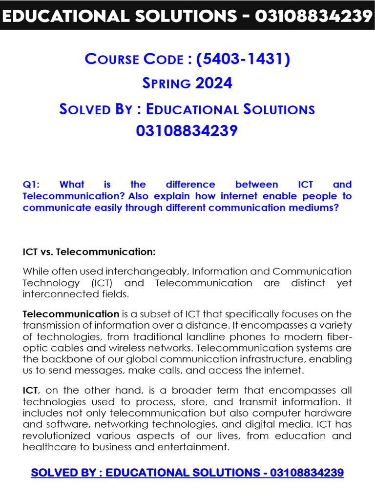 5403-1431 SPRING 2024 | PDF | Input/Output | Computer Data Storage