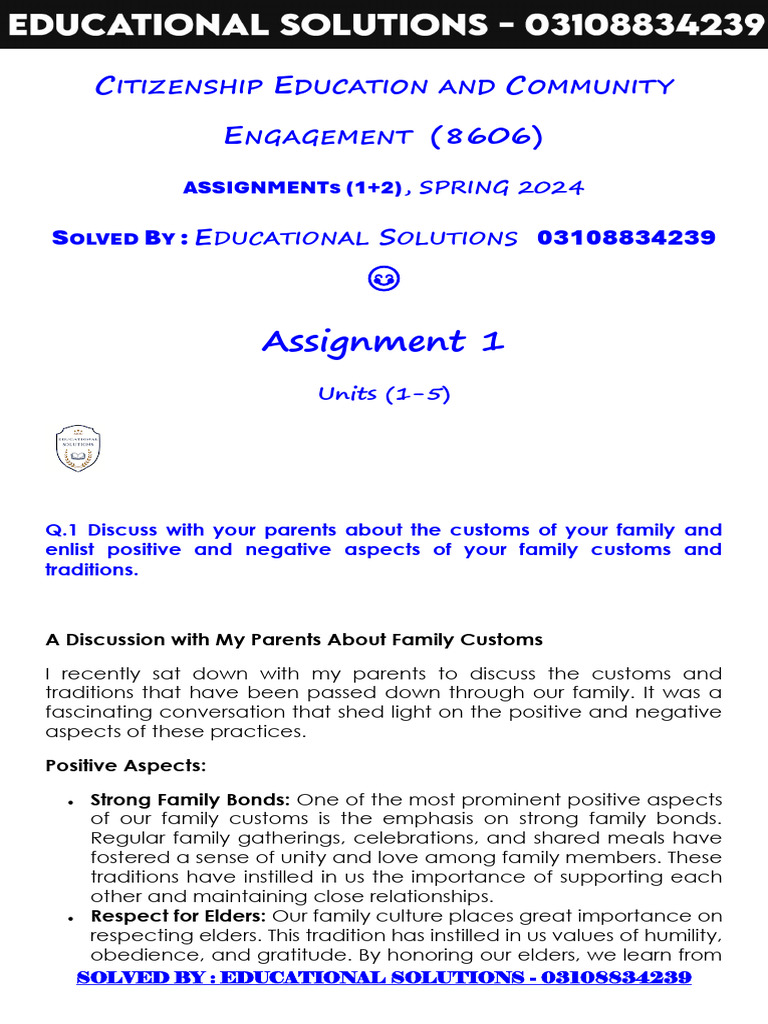 Assignment (1+2) - (8606) Eng+URDU | PDF | Motivation | Motivational