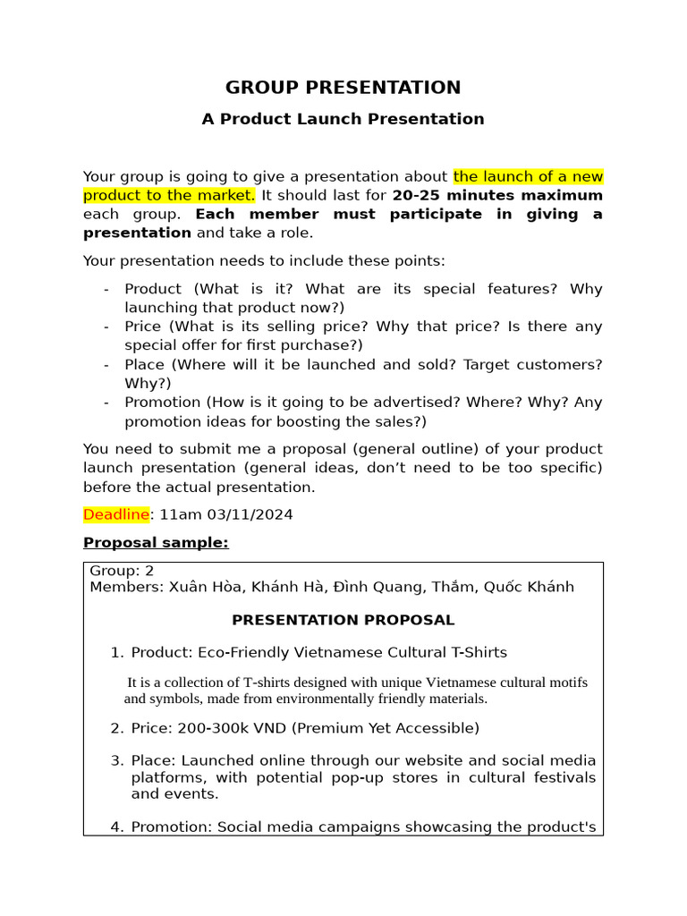 Group Presentation Proposal - Group 2 | PDF | Social Science | Art