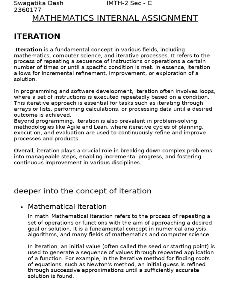 Mathematics Internal Assignment | PDF | Mathematical Optimization | Numerical Analysis