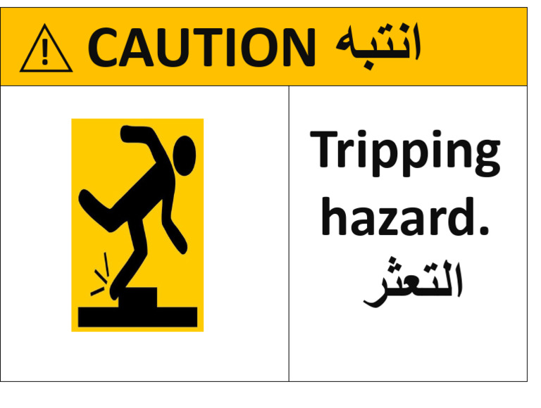 Caution - Tripping Hazard | PDF