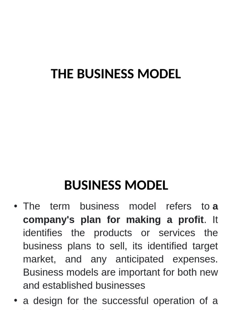 Business Model | PDF | Entrepreneurship | Business Model