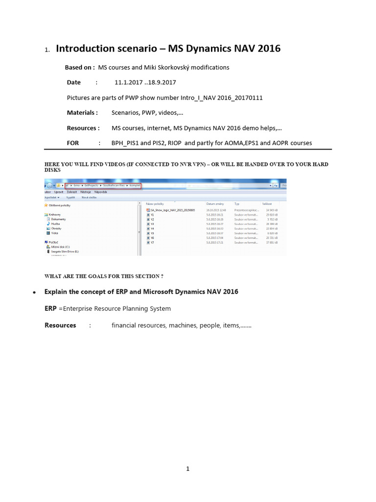 Introduction Scenario MS Dynamics NAV 2016 | PDF | Depreciation | Debits And Credits
