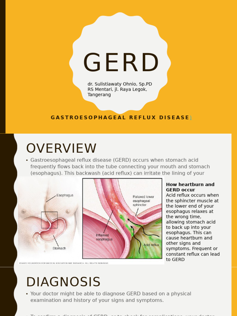 GERD | PDF | Gastroesophageal Reflux Disease | Esophagus