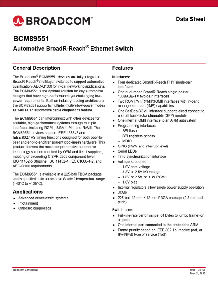 DS103 | PDF | Network Switch | Ethernet