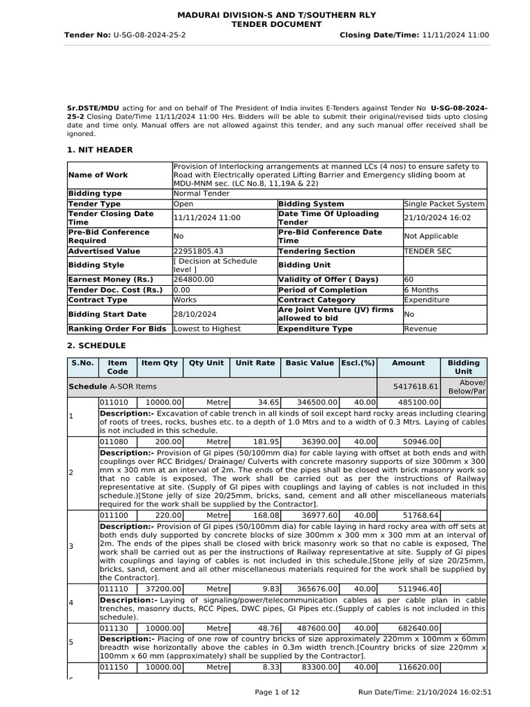 MDU MNM | PDF | Electrical Connector | Electrical Wiring