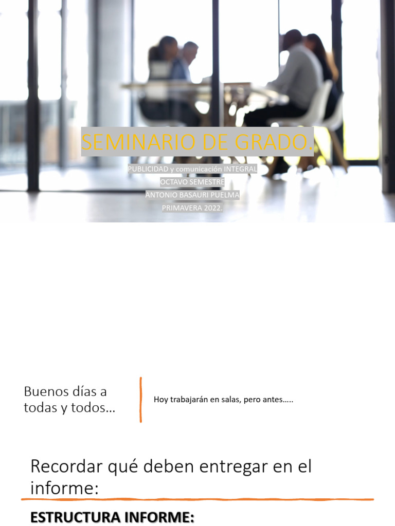 Clase 6 - Sección 1 2023 - Proyecto de Investigación Avances y ...