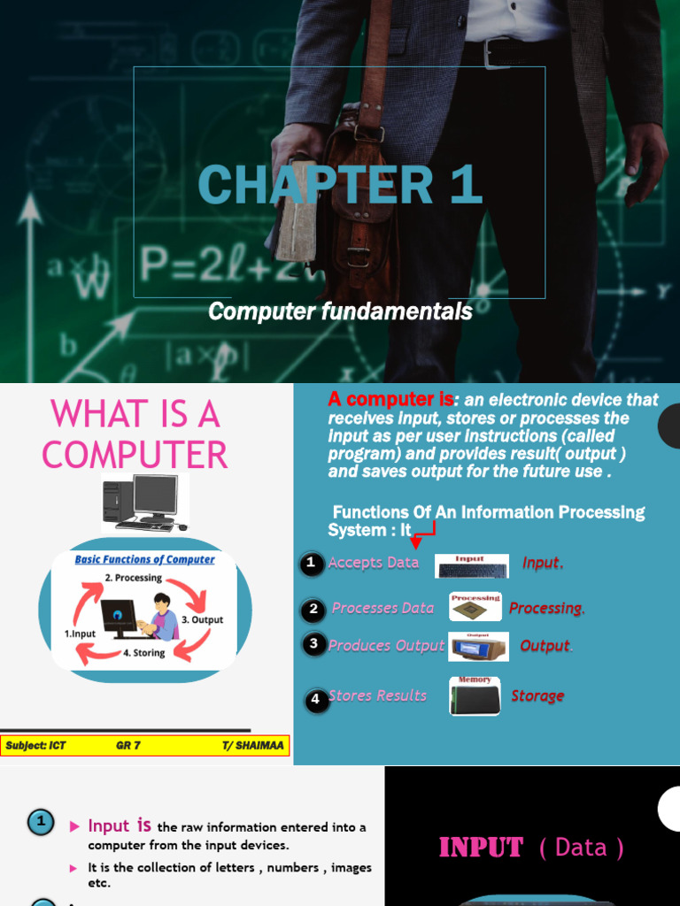 CH1 L1 Computer Fundamentals | PDF | Input/Output | Central Processing Unit