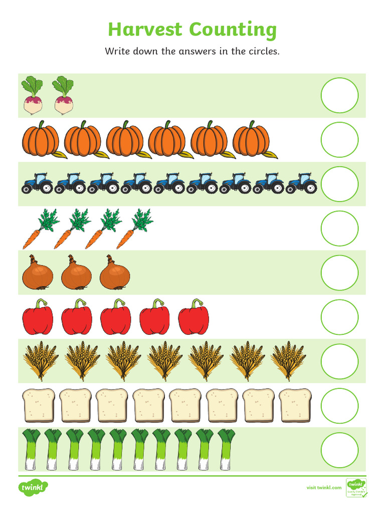 Harvest Counting Activity Guide | PDF