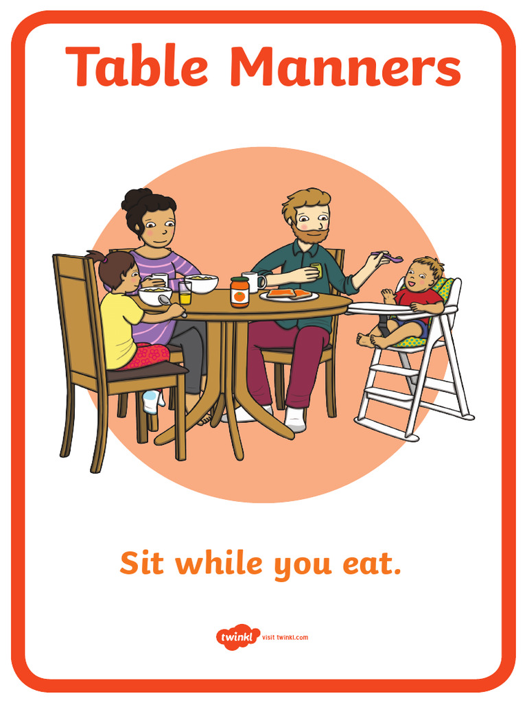T S 2280 Table Manners Rules Display Posters Sen - Ver - 1 | PDF ...