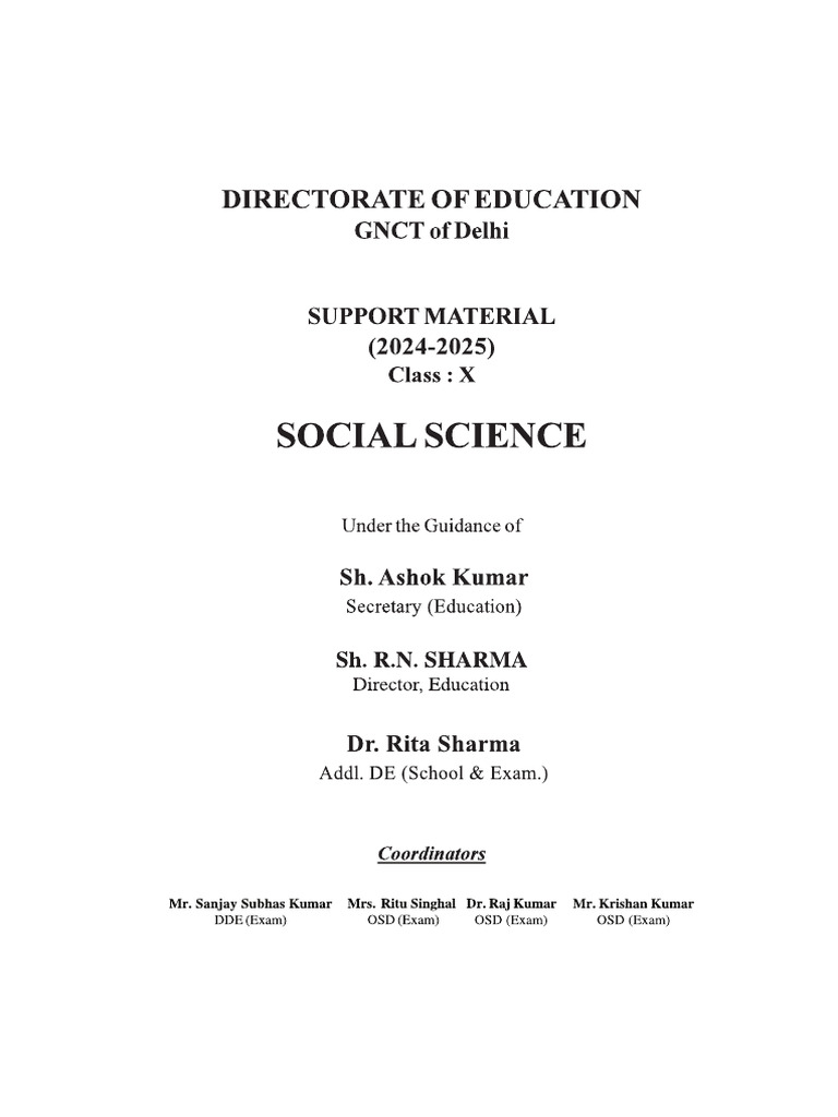 Class10 - Social Science - EM - Optimize-1 | PDF