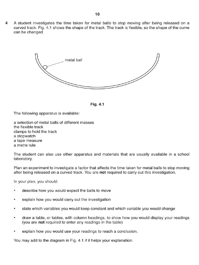 Experiment Plan (That Received Full Marks) | PDF