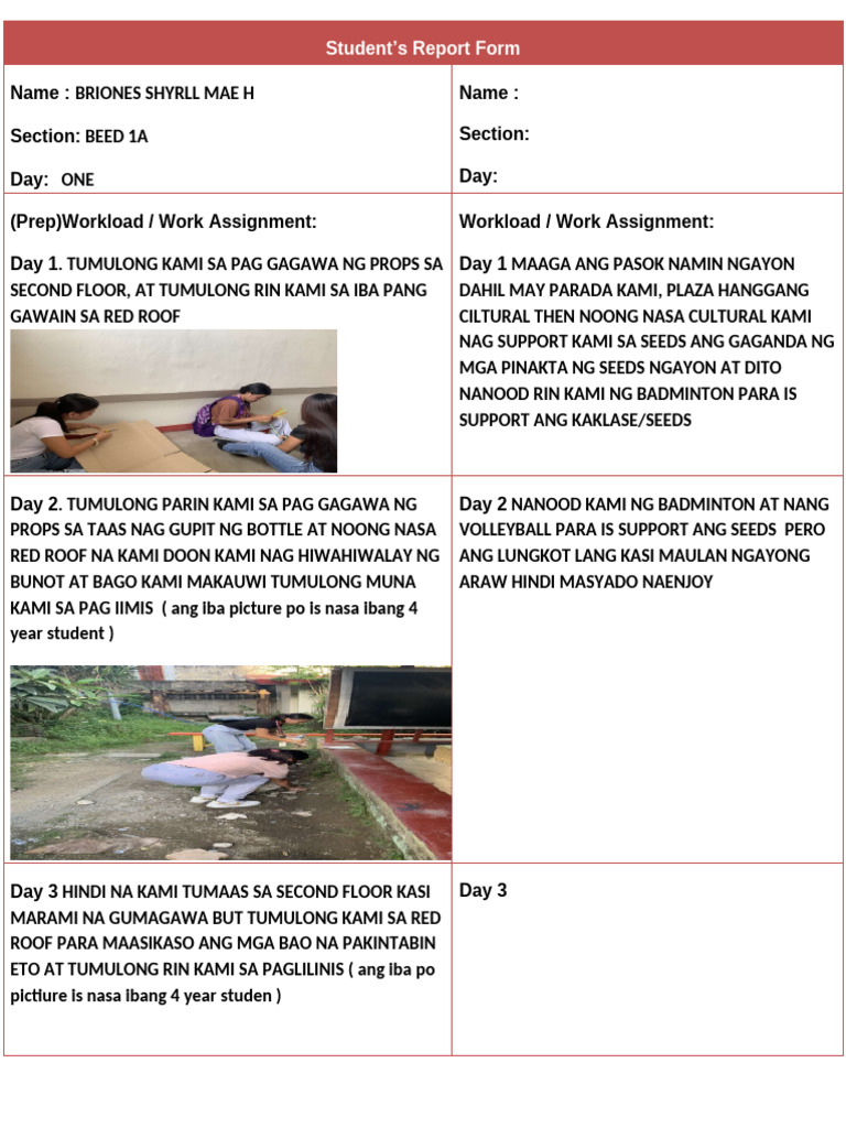 Student Narrative | PDF