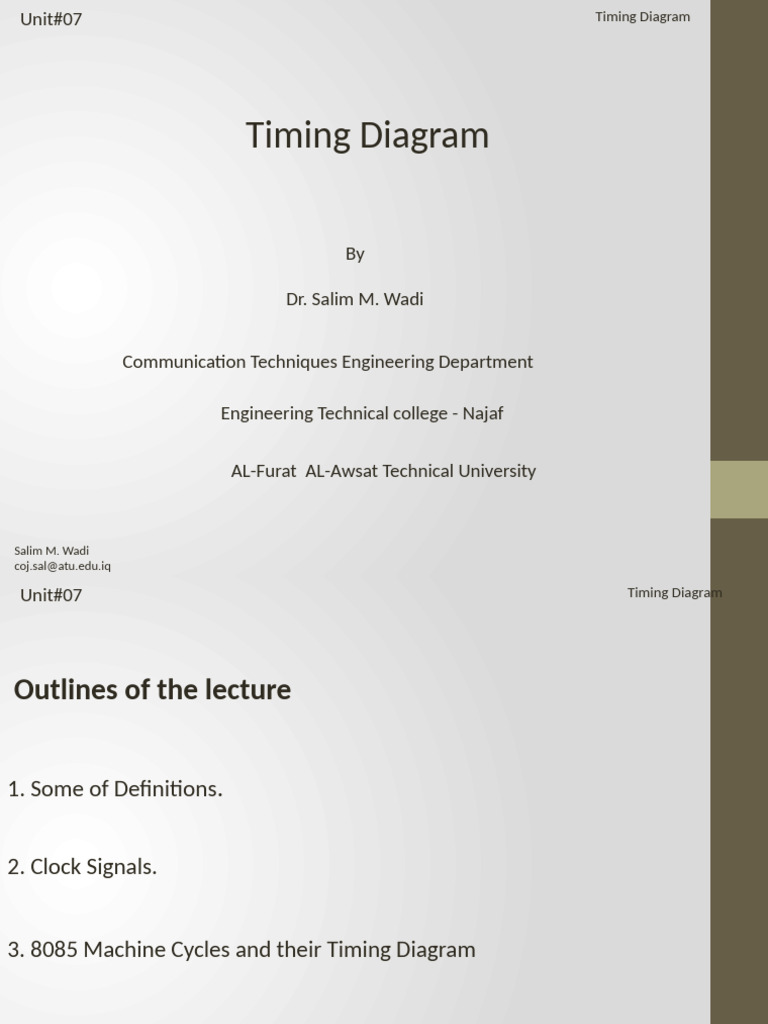 8085 Timing Diagrams Guide | PDF | Central Processing Unit | Computer Engineering