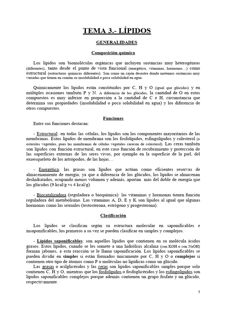 t3. Lípidos | PDF | Lípido | gordo