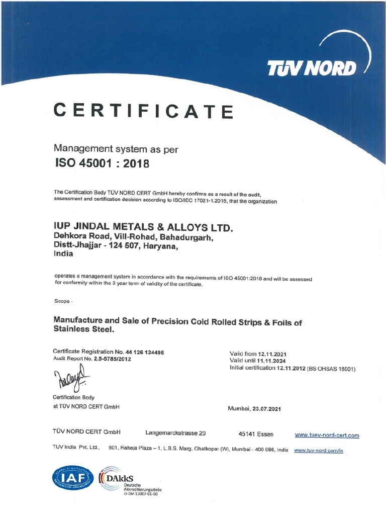 Iso 45001-2018 | PDF