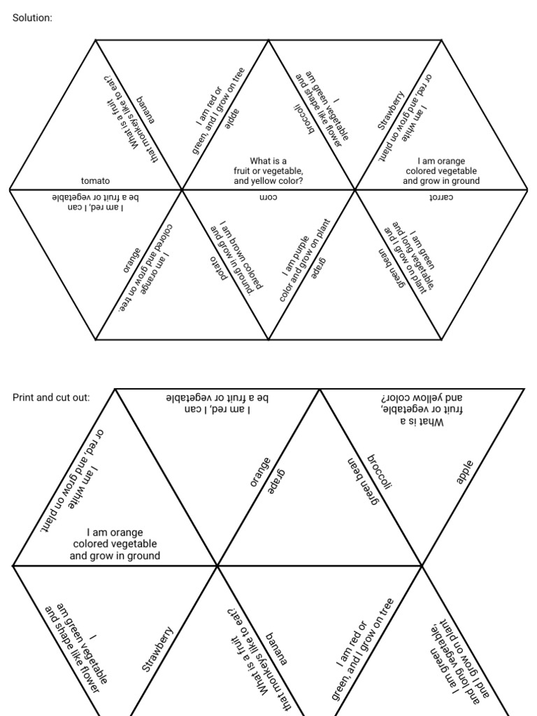 Tarsia Puzzle Lunctime Grade 1 | PDF | Vegetables | Crops