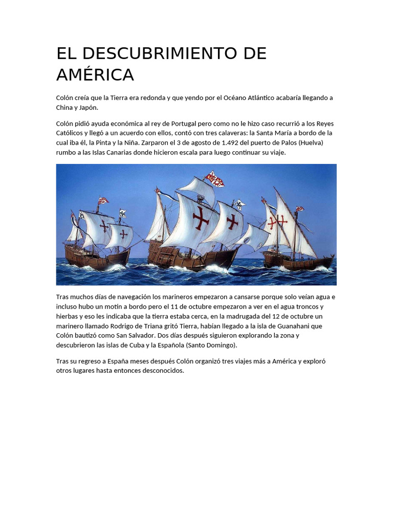 Descubrimiento de América y su impacto | PDF | Imperio español ...