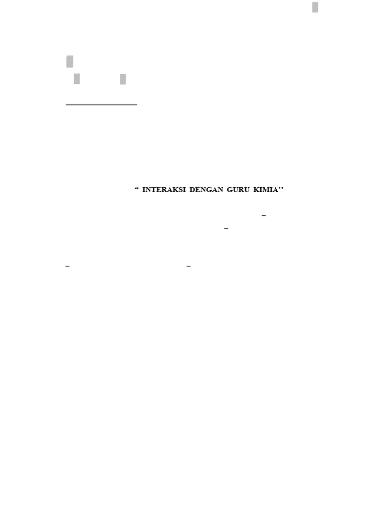 Angket Sikap Interaksi dengan Guru Kimia | PDF