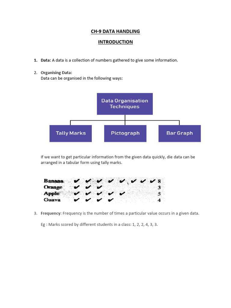 Ch-9 Data Handling | PDF