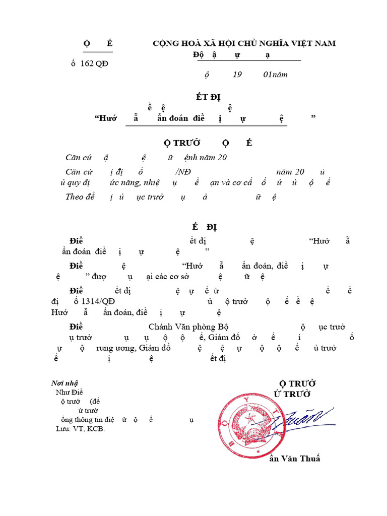 162 QD Byt Huong Dan Chan Doan Dieu Tri Va Du Phong Benh Lao | PDF
