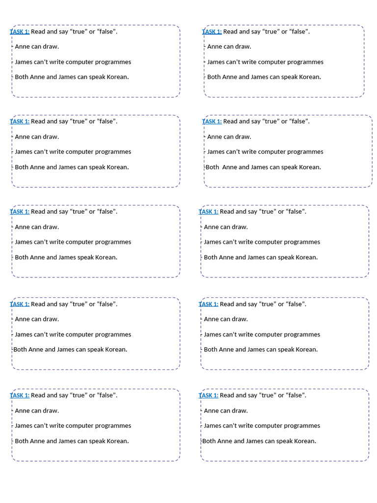 Ability - Inability - Context.task. Pronun | PDF | Question | Grammar
