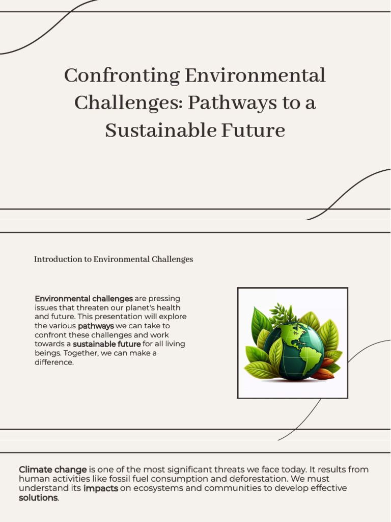 Sustainable Solutions for Environmental Challenges | PDF ...