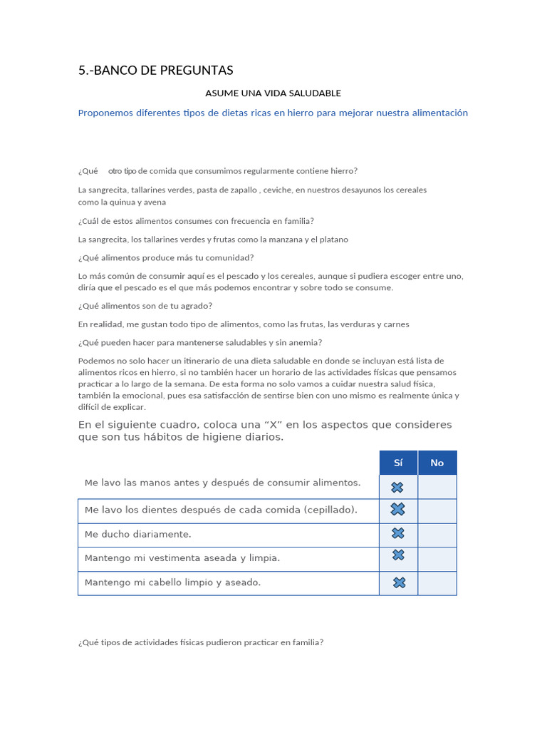 EXP 8. - BANCO DE PREGUNTAS (1) Leonardo Paucar | PDF | Alimentos | Dieta