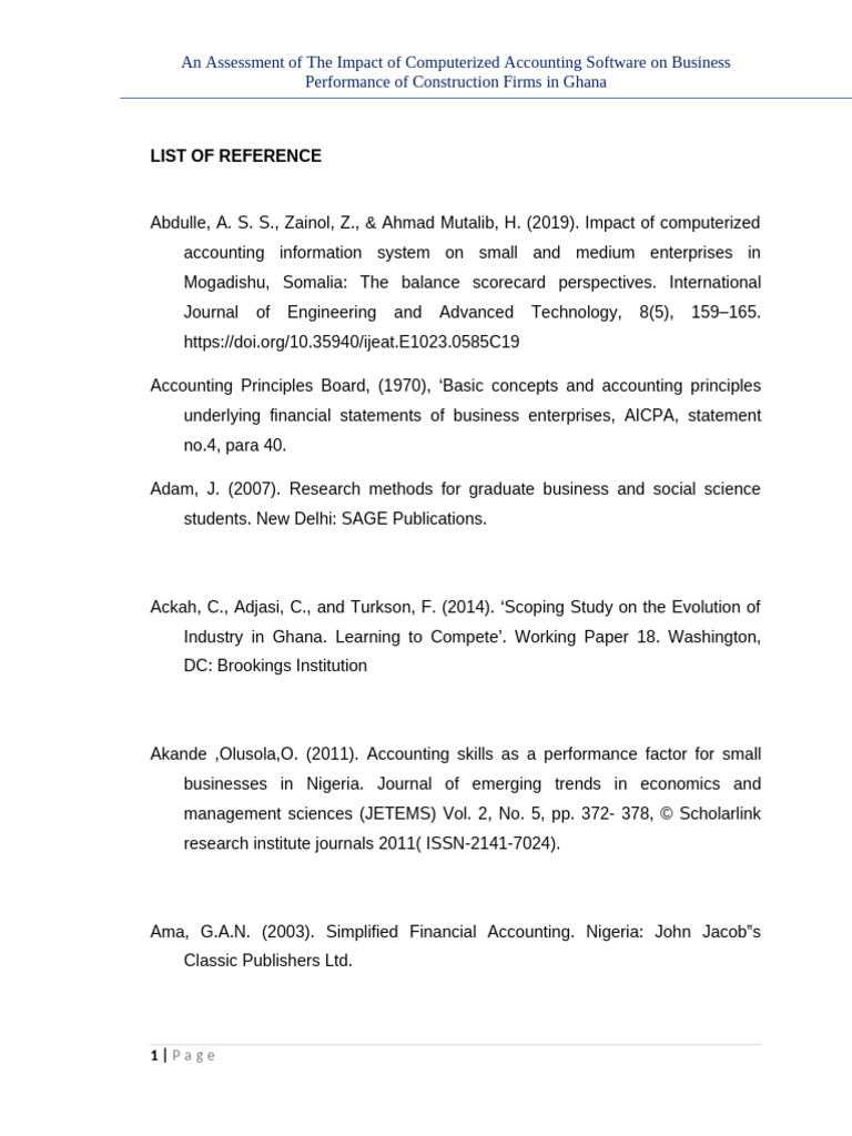 Abeiku Reference | PDF | Accounting | Business