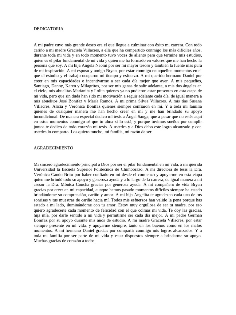 DEDICATORIA | PDF | Bienestar