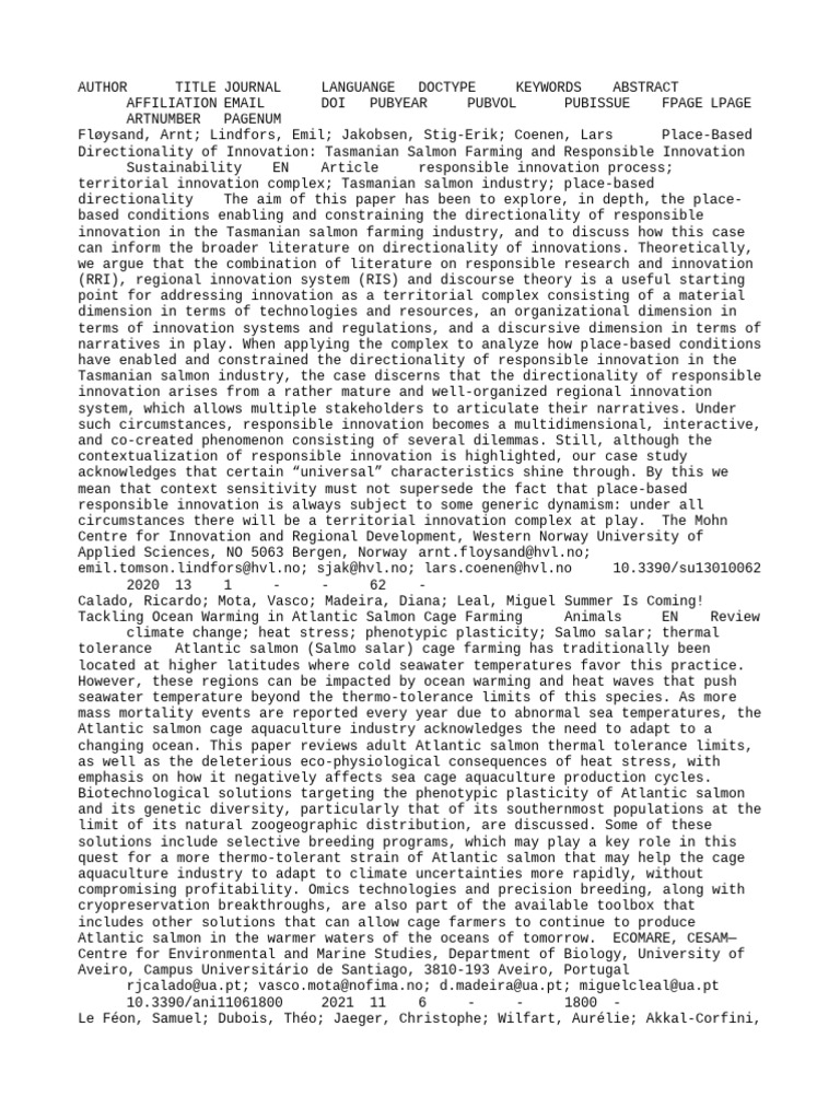 Sustainability v13 I01 - 20241112 | PDF | Aquaculture | Life Cycle Assessment