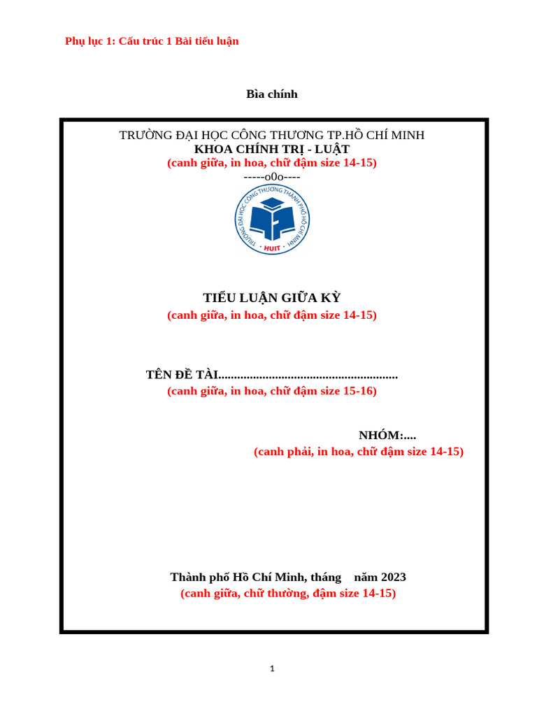 Bieu Mau Tieu Luan | PDF