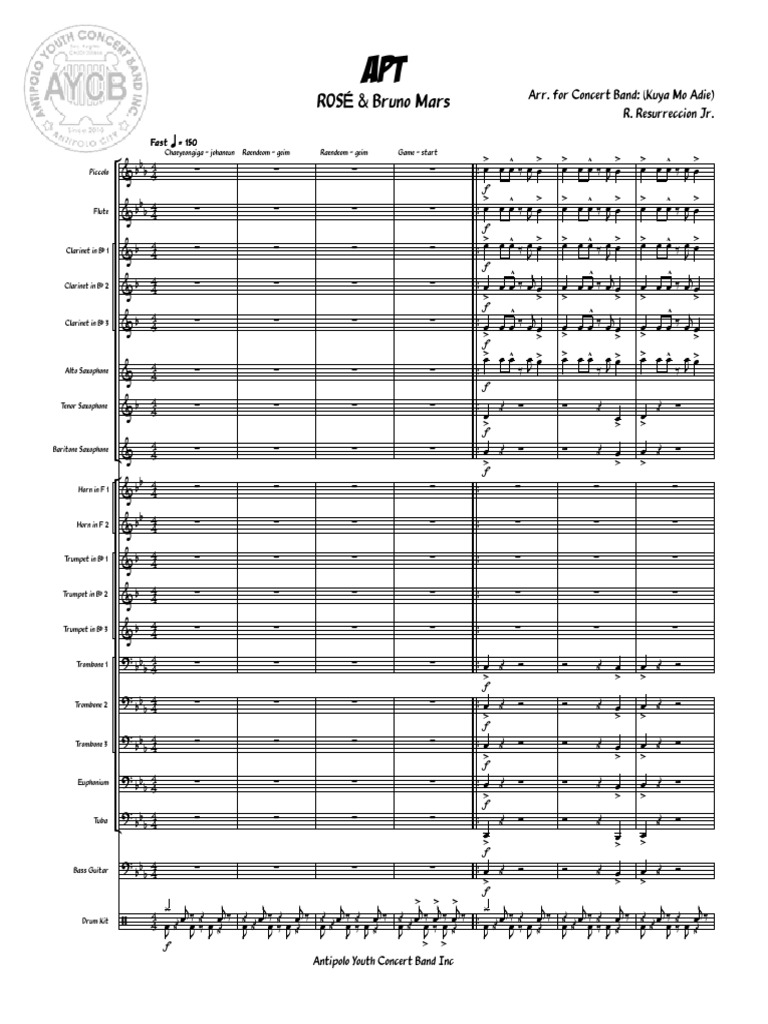 APT-Score and Parts Watermark | PDF | Music Technology | Aerophones
