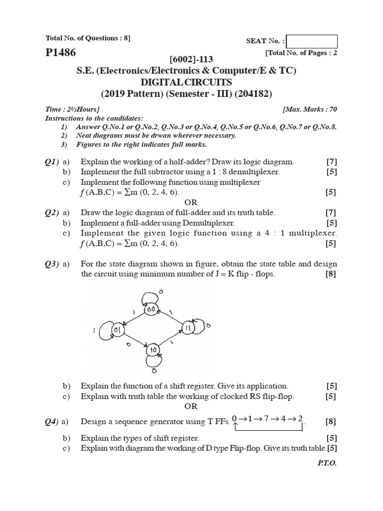 All Pyq's Entc | PDF | Algorithms And Data Structures