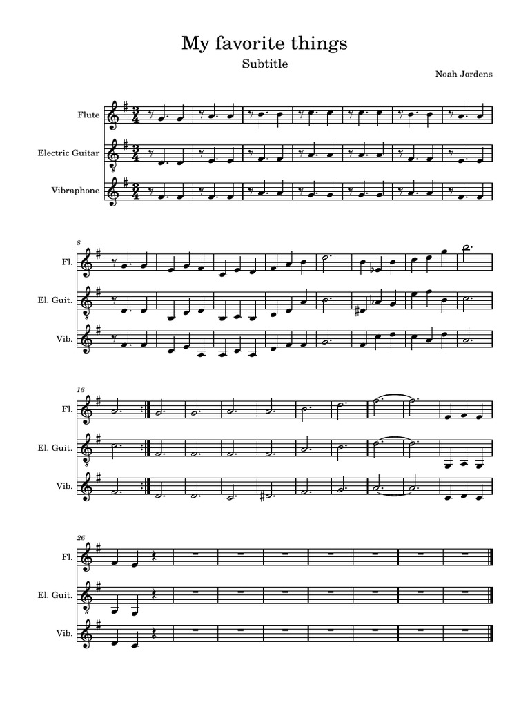 My favorite things | PDF