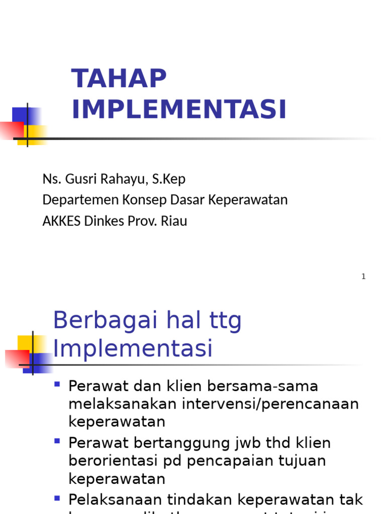 Tahap Implementasi | PDF