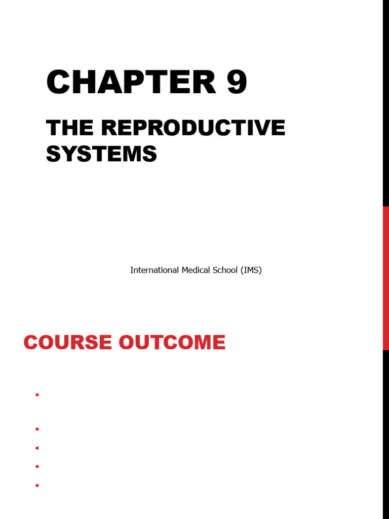 Chapter 9 Reproductive System | PDF | Menstrual Cycle | Reproduction