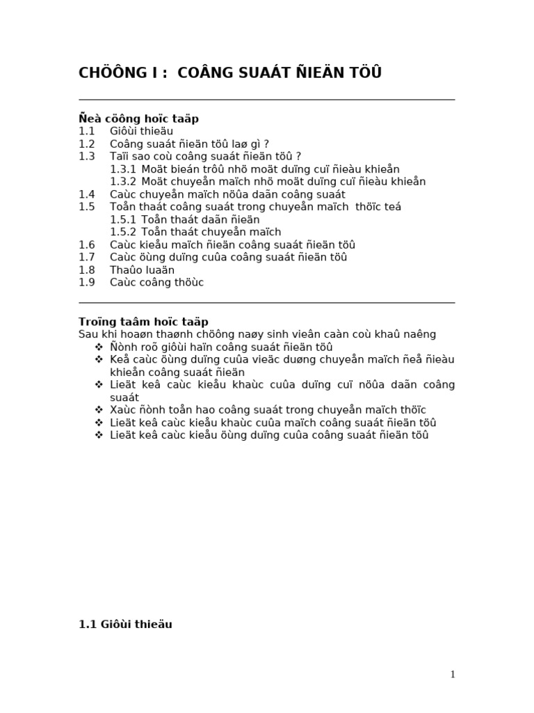 Chuong 1 | PDF