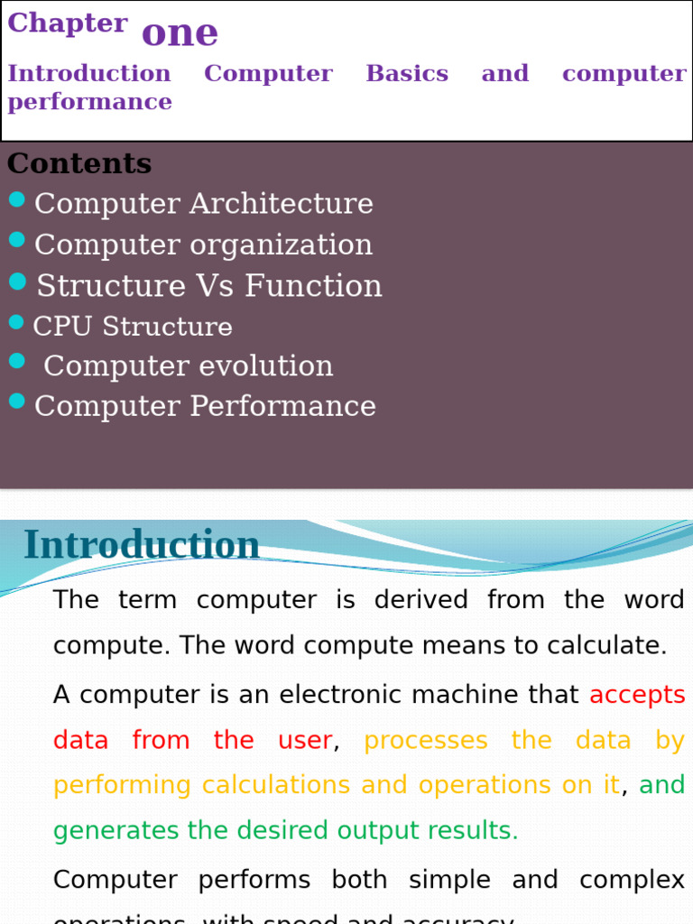 Chapter 1 | PDF | Central Processing Unit | Multi Core Processor
