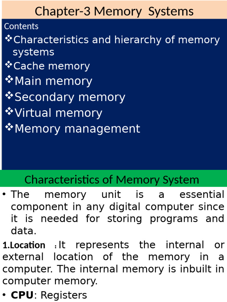 Chapter-3 edited | PDF | Computer Data Storage | Cpu Cache
