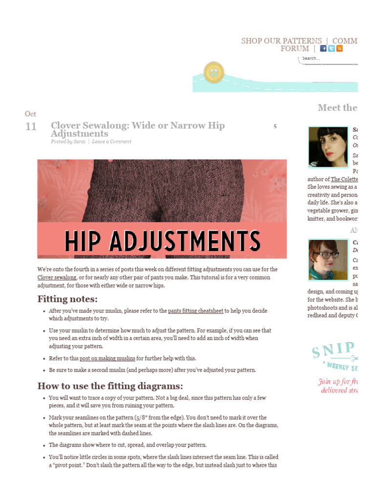 Hip Adjustments | PDF