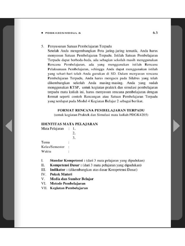 APKG 1 & 2 Pembelajaran Terpadu | PDF
