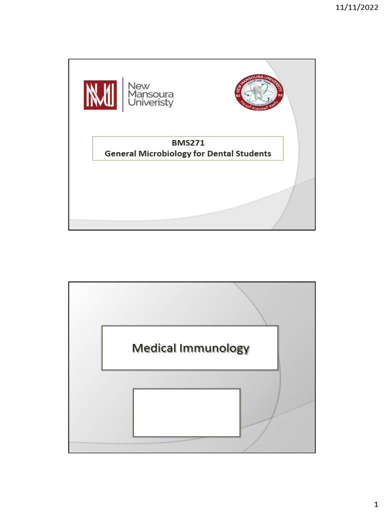 Lecture 7 Medical Immunology Part 1 | PDF | Immune System | Phagocyte