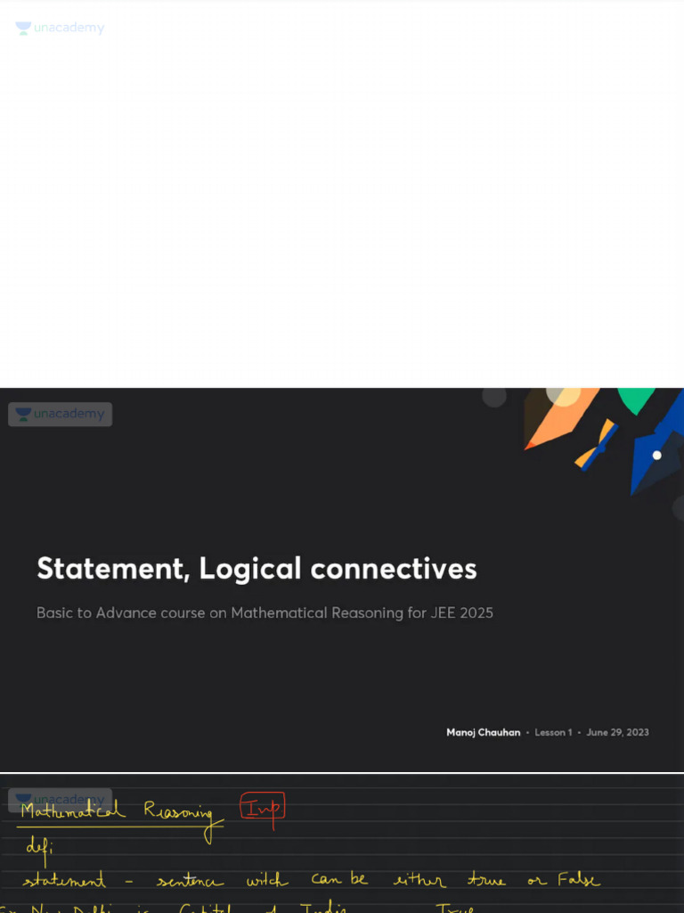 Statement Logical Connectives With Anno | PDF