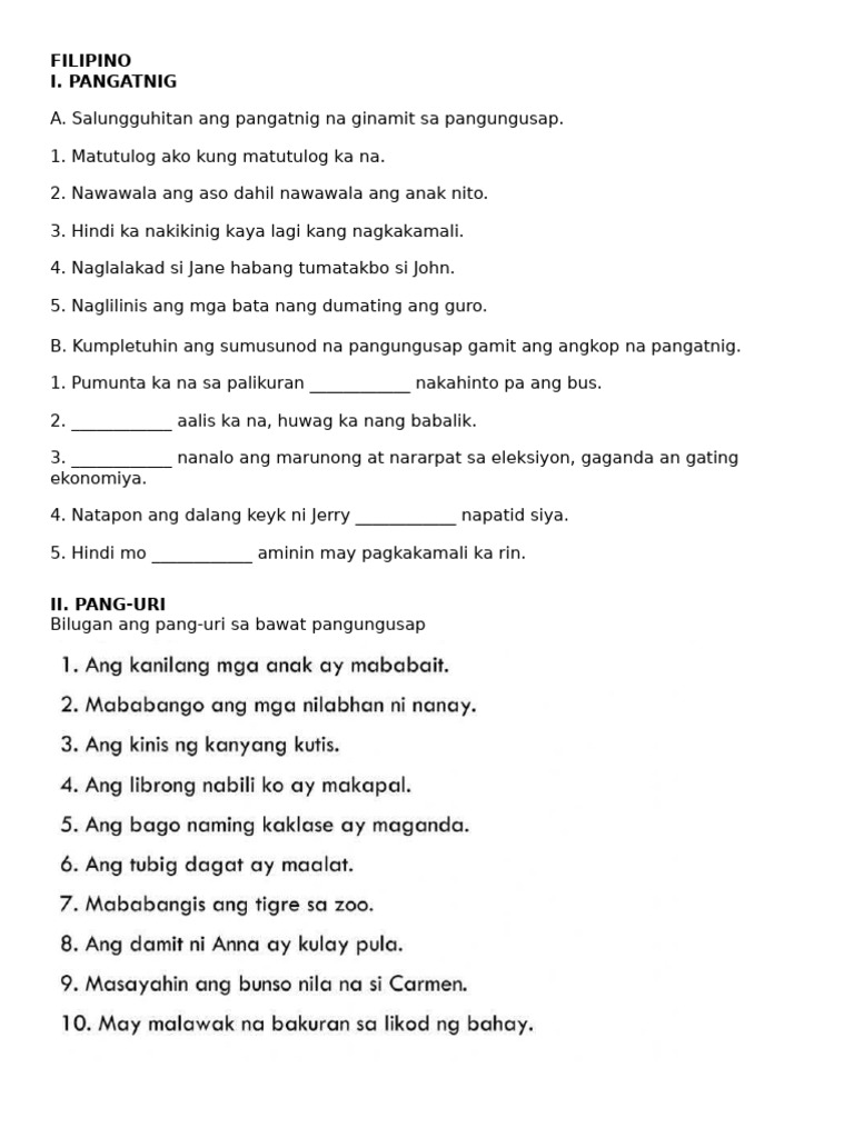 FILIPINO | PDF